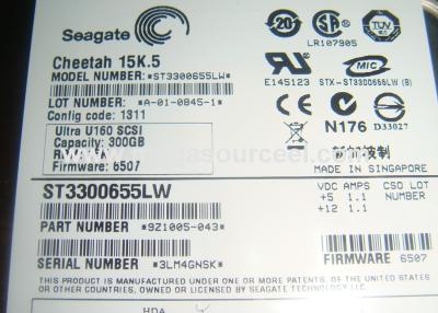 China ST3300655LW Seagate 300-GB U320 15K NHP for sale