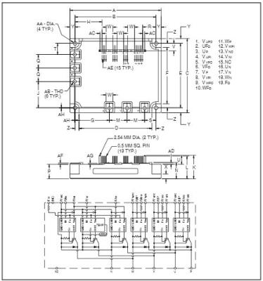 中国 PM100CSA120 PM100CSA120 FLAT-BASE のタイプはパッケージの三菱 igbt 力モジュールを絶縁しました 販売のため