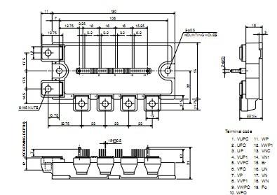 Cina IL TIPO di PM50RLA120 PM50RLA120 FLAT-BASE HA ISOLATO il modulo di potere del igbt di MITSUBISHI del PACCHETTO in vendita