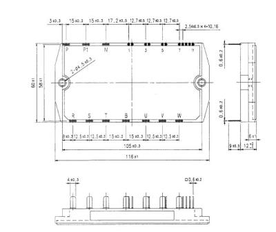 Cina Il potere del modulo di potere di IGBT 7MBR50LA060Y ha integrato il modulo di potere di (PIM) FUJITSU IGBT del modulo in vendita