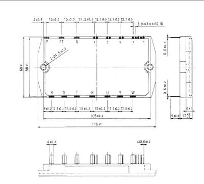 China Módulo de poder do módulo de poder 7MBR50NF060-10 de IGBT 600V/50A/PIM FUJITSU IGBT à venda