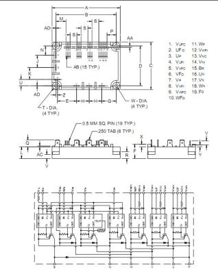 Cina Modulo di potere di IGBT PM25RSB120 FACENDO USO del modulo di potere INTELLIGENTE di FUJITSU IGBT dei MODULI di POTERE in vendita
