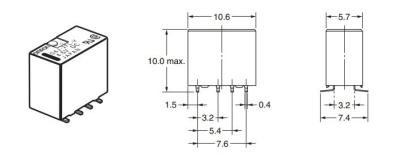 China Las retransmisiones bajas bajas de la señal de la retransmisión OMRON del Superficie-montaje de las retransmisiones G6J-2FL-Y-24V de la señal SUMERGEN en venta