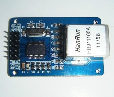 Cina Interfaccia di rete Ethernet del modulo della rete dell'interfaccia ENC28J60 di Arduino SPI hr911105 in vendita