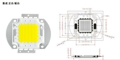 Cina Il computer IC scheggia la lampada ad alta potenza del diodo luminescente del briciolo di 1W LED in vendita