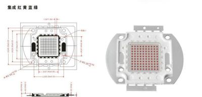 Cina Il computer IC scheggia la lampada ad alta potenza del diodo luminescente del briciolo di 1W LED in vendita