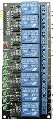Cina 8 modulo di relè di Manica 5V con l'accoppiatore ottico per il BRACCIO AVR DSP SRD-05VDC-SL-C del PIC in vendita