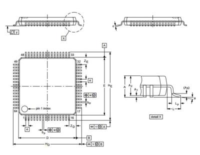Cina 16 bit/microcontroller monochip di 32 bit; flash con ISP/IAP, chip di KB fino a 512 del circuito integrato di LPC2142FBD64 NXP QFP in vendita