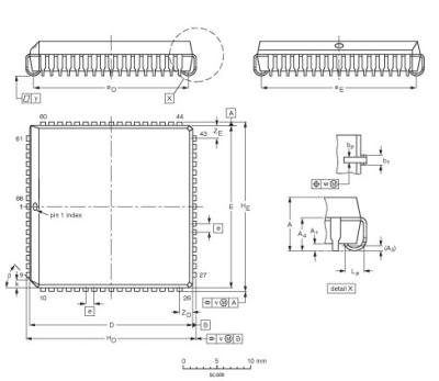 Cina Chip monochip del circuito integrato del microcontroller P80C552EFA/08 NXP QFP di 8 bit in vendita