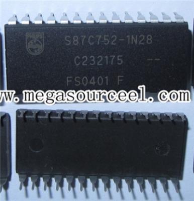 中国 MCU のマイクロ制御回路単位 S87C752-1N28-フィリップス -80C51 の 8ビット マイクロ制御回路家族 2K/64 OTP/ROM、5 は 8 ビット A/D、I を運びます 販売のため