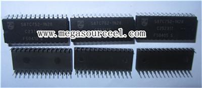 中国 MCU のマイクロ制御回路 UnitS87C752-フィリップス -80C51 8ビット マイクロ制御回路家族 2K/64 OTP/ROM、5 は 8 ビット A/D、I2C、PW を運びます 販売のため