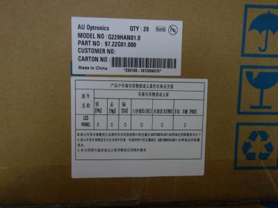 China 22.9“ LCM	1920×165    G229HAN01.0 AUO	Uitgerekte Barlcd Comité Types Te koop