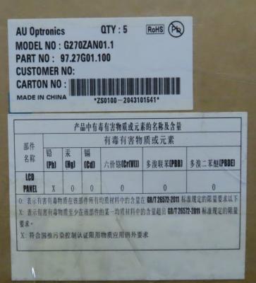 Cina Imaging biomedico AUO LCM G270ZAN01.1 27