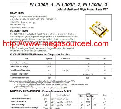 中国 高周波のフル レンジ L バンド Medium&High 力 GaAs FLL300IL-1 の無線管 販売のため