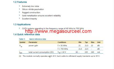 Cina Il modulo dell'amplificatore, 22 alimenta il modulo dell'amplificatore di Gain750 Bandwidth/BGY787 CATV in vendita