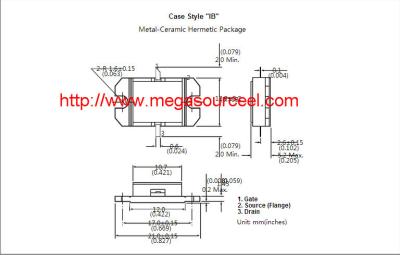 China X, Ku-Faixa internamente combinaram a microplaqueta do circuito integrado do FET SUMI FLM1011-12F à venda