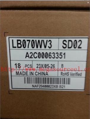 China la exhibición 7" de 470cd/M2 LG el panel LCD LB070WV3-SD02-B/2 mecanografía la pantalla llevada en venta