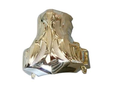 China O caixão plástico apropriado de revestimento dourado do caixão do filme parte de um conjunto completo à venda