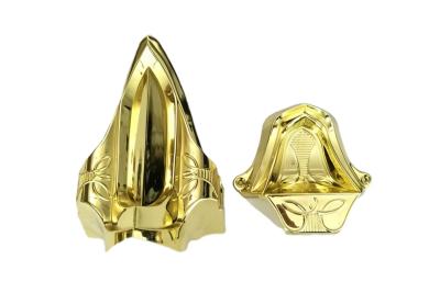 China Gold Plated Plastic Casket Hardware Coffin Corner Guard  Funeral Coffin Fitting for sale