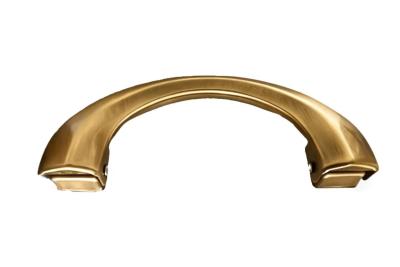 China Iron Solid Metal Casket Handle Copper Color Big Size Funeral Coffin Fittings H9016 for sale