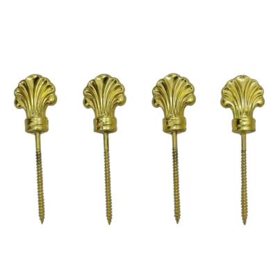 China Polished Gold‑Tone Decorative Screw for casket decorative fitting mounting for sale