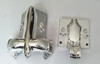 China Model 2# Silver Color PP Plastic Casket Corners for sale