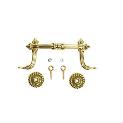 China H9011 Europe Style Golden Plastic Outside Metal Casket Hardware for sale