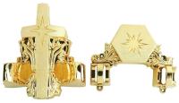 China Gold Plastic Material Casket Hardware Corners Model 12 for sale