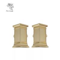 China Pale Gold Coffin Swing Handle African Style Abs Pp Plastic Material for sale