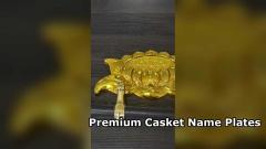 Premium Funeral Casket Name Plates Elegant Coffin Fittings