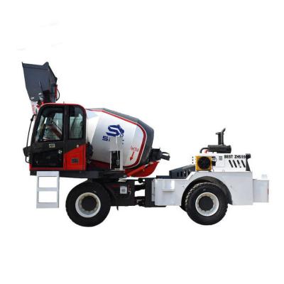 China High efficiency self loading mixer truck 4m3 4X4 diesel self loading concrete mixer trucks used in cement mixing for sale