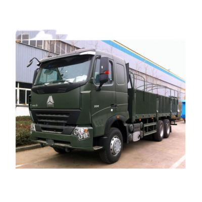 China New and Used HOWO 12 wheels Van Stake Cargo Truck with low price for sale