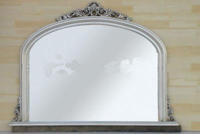 China ornate classical overmantel mirror,wood framed wall mirror for sale