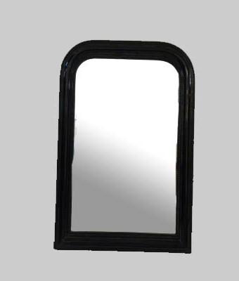 China arch black wooden framed decorative wall mirror,home wall decors for sale