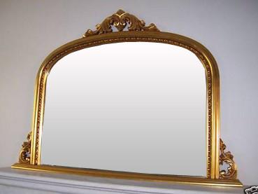 China wooden golden overmantel mirror,2013 hot wood framed wall mirror for sale