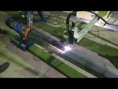 Linha de produção galvanizada máquina de pólo claro de rua de corte do plasma do CNC