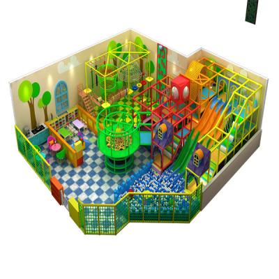 China Fireproof Kids Indoor Playground Equipment With Rock Climbing Wall for sale