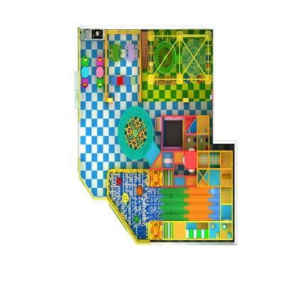 China Fireproof Kids Indoor Playground Equipment With Rock Climbing Wall for sale