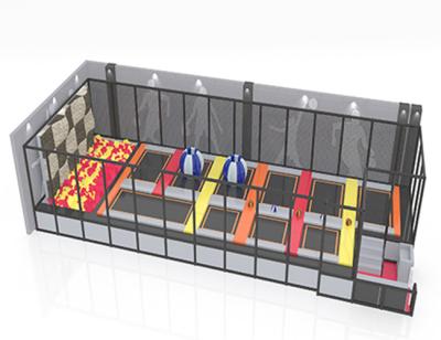 China Climbing Wall Outdoor Playset With Trampoline PP Material Waterproof for sale