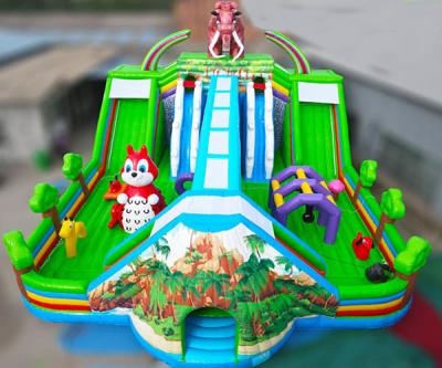 China PVC scherzt aufblasbaren Prahler mit Ball Pit And Slide Fire Resistance zu verkaufen