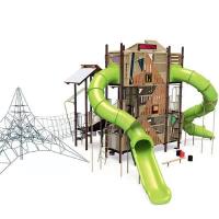 China Outdoor Plastic Swing And Slide Set Multifunction Eco Friendly for sale