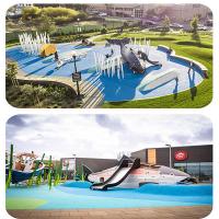 China Outdoor Plastic Swing And Slide Set Multifunction Eco Friendly for sale