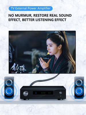 Cina Il maschio 2RCA ad oro maschio 2RCA ha placcato l'audio cavo, il nero 6 Ft 3,5 millimetri di audio cavo in vendita