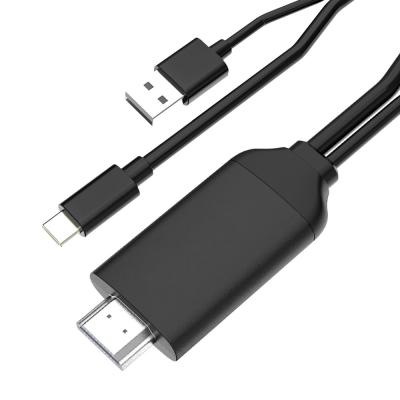 Cina Tipo telefono di USB del rivestimento di PVC del cavo degli adattatori 2m MHL di C al convertitore del monitor 4K HDTV del proiettore di HDMI TV in vendita