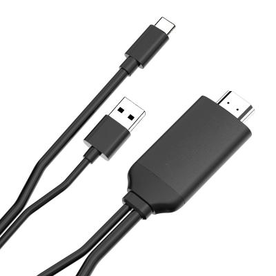 Cina Tipo telefono di USB del rivestimento di PVC del cavo degli adattatori 2m MHL di C al convertitore del monitor 4K HDTV del proiettore di HDMI TV in vendita