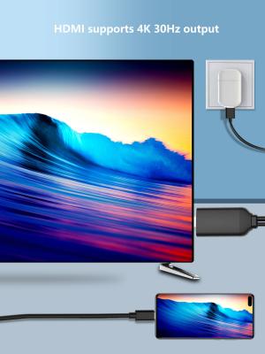 Cina Tipo telefono di USB del rivestimento di PVC del cavo degli adattatori 2m MHL di C al convertitore del monitor 4K HDTV del proiettore di HDMI TV in vendita