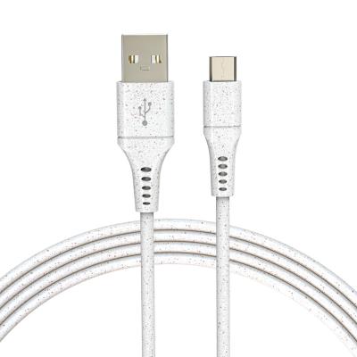 Cina Wheat Straw PD USB Data Cable Android Micro 2.4A Fast Charging Cable in vendita