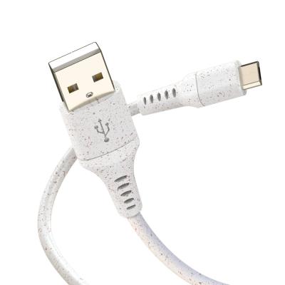 Cina Wheat Straw PD USB Data Cable Android Micro 2.4A Fast Charging Cable in vendita