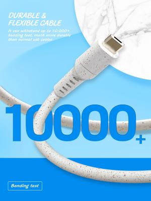 Cina Wheat Straw PD USB Data Cable Android Micro 2.4A Fast Charging Cable in vendita