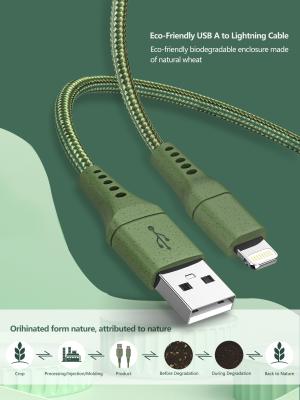 中国 8 Pin Data USB Cable Straw Material With Braided Jacket 販売のため